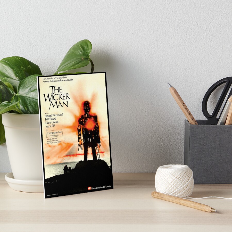 "UK "The Wicker Man" Film Poster" Art Board Print by HorrorTheatre ...