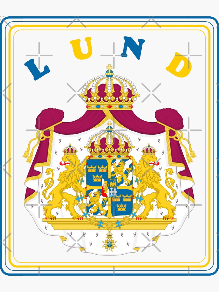 "Swedish City of Lund" Sticker by FedSherDesign | Redbubble