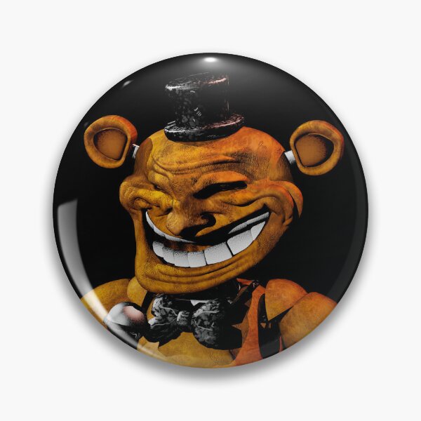 "Troll Face - Freddy Fazbear Troll" Pin for Sale by RarePNGs | Redbubble