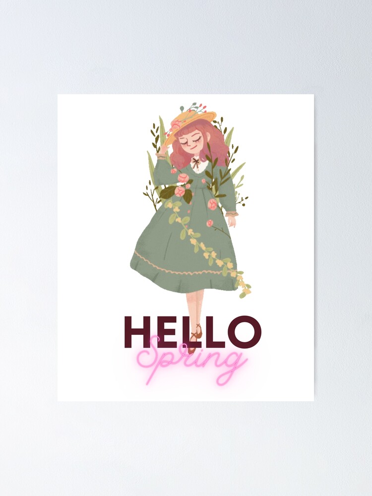 "Hello Spring 2022" Poster for Sale by kostellosart | Redbubble