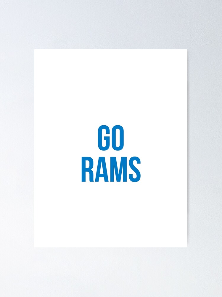 "GO RAMS! 2022 Champions" Poster for Sale by trqffic | Redbubble