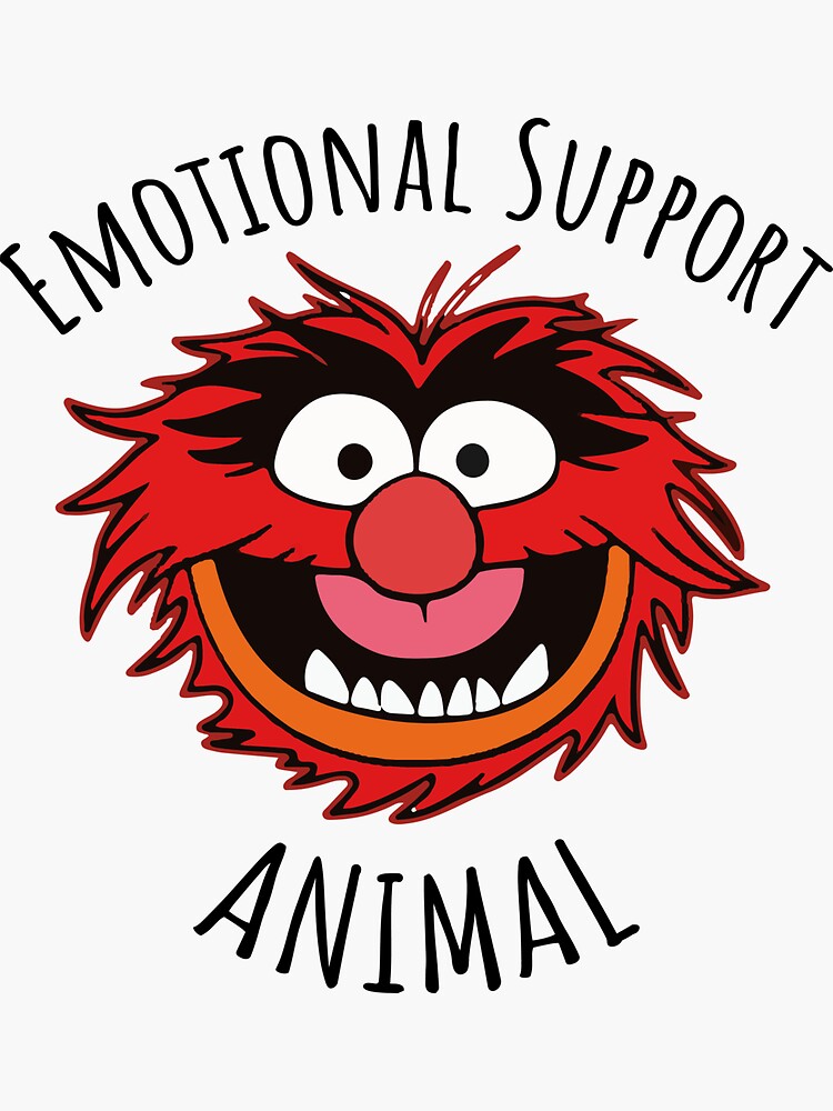 "Animal Puppets / Emotional Support Animal" Sticker for Sale by ...