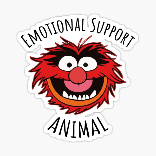 "Animal Puppets / Emotional Support Animal" Sticker for Sale by ...
