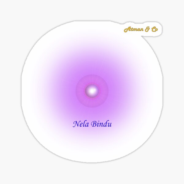 "Atman and the blue pearl (Nela Bindu)" Sticker by AtmanCo | Redbubble