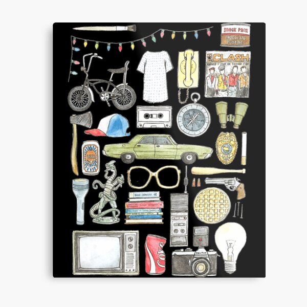 "STRANGER THINGS object illustration barb glasses quote eggs 011 upside ...