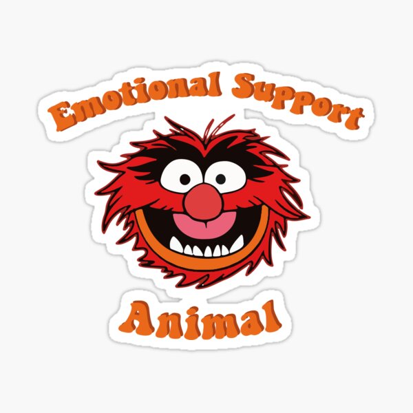 "Copy of Animal Puppets / Emotional Support Animal" Sticker by ...