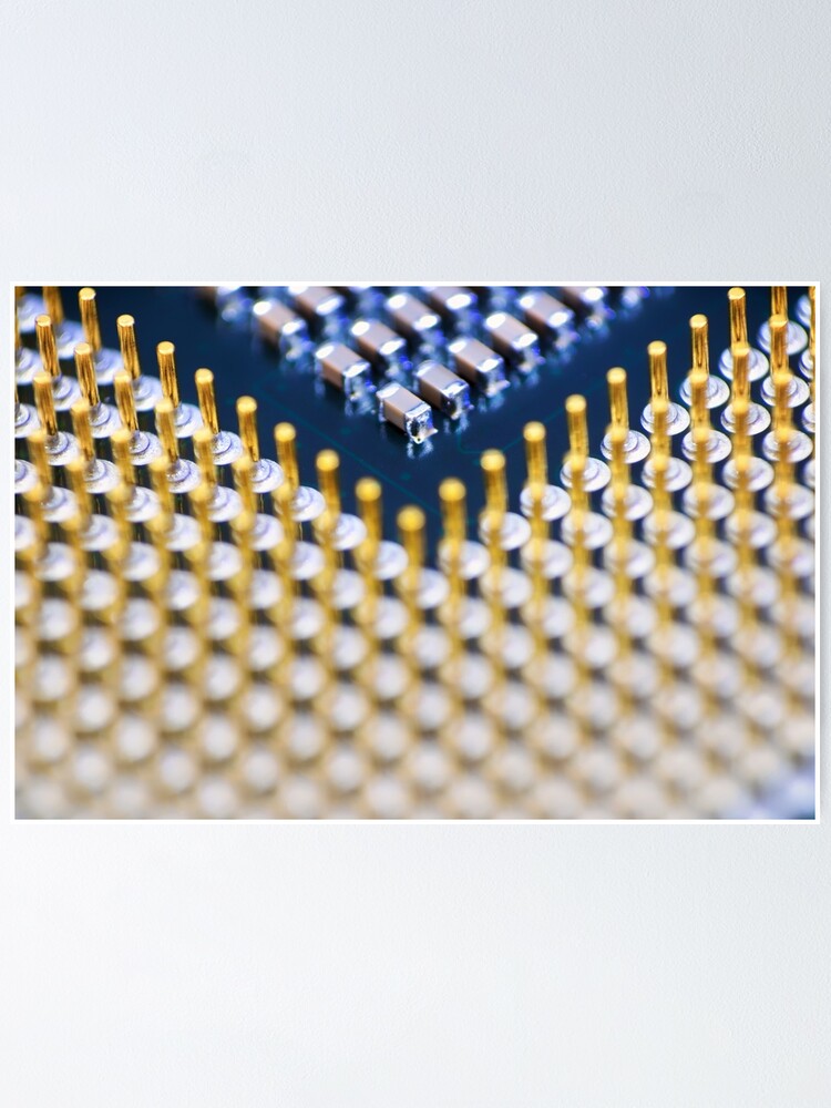 "cpu pins and chip, microchip processor legs computer component ...