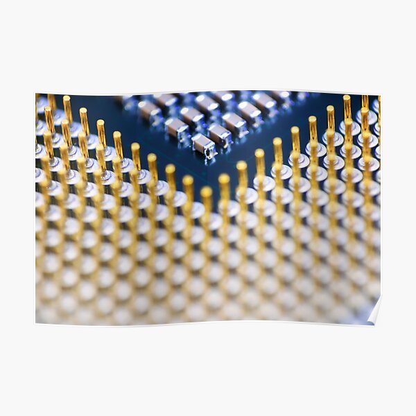 "cpu pins and chip, microchip processor legs computer component ...