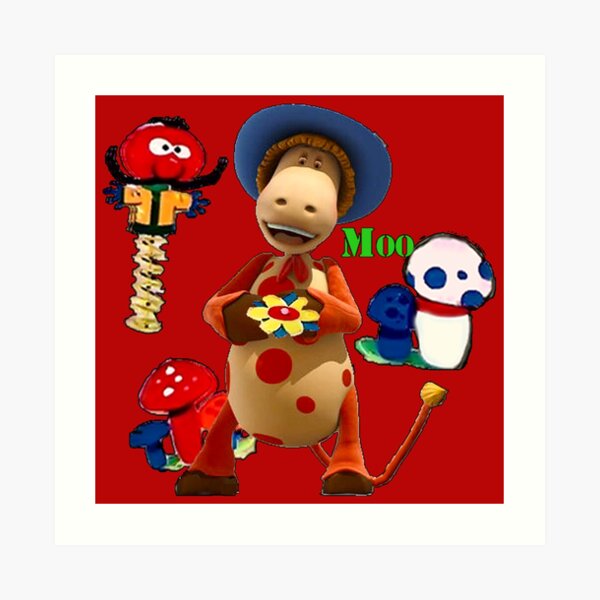 "Ermintrude & Zebedee magic roundabout " Art Print by longford | Redbubble