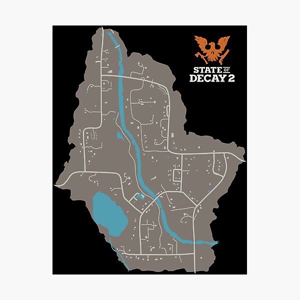 "State of Decay 2 Map (Meagher Valley)" Photographic Print for Sale by ...