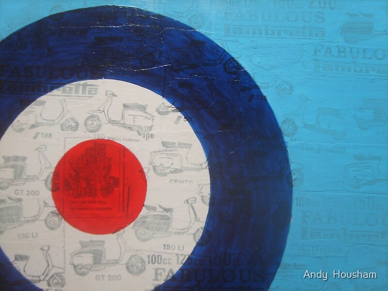 "mod scooter target" by Andy Housham | Redbubble
