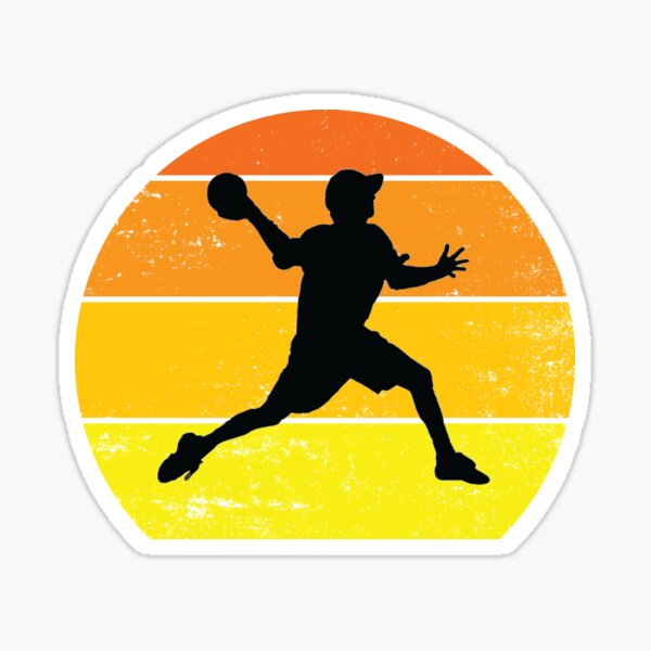 "Vintage Dodgeball Player, Dodgeball Quote, Funny Dodgeball" Sticker by ...