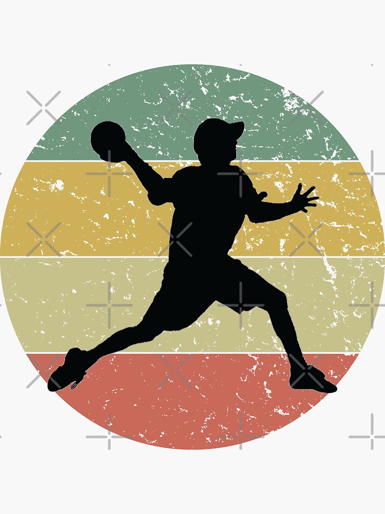 "Vintage Dodgeball Player, Dodgeball Quote, Funny Dodgeball" Sticker by ...
