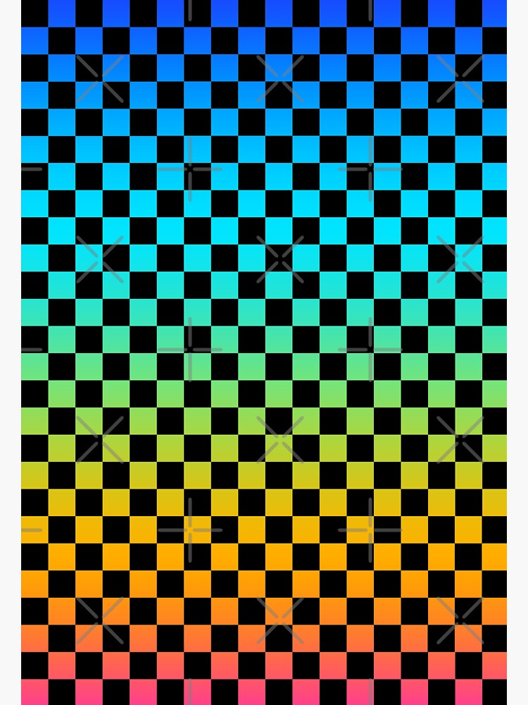"Retro checkerboard gradient" Sticker for Sale by tomamacito | Redbubble