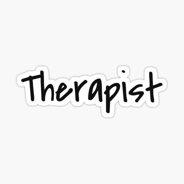 "Therapist Work Collection " Sticker for Sale by SVWellness | Redbubble