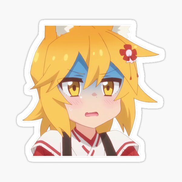 "Senko-san Shocked" Sticker for Sale by RIBOOS | Redbubble