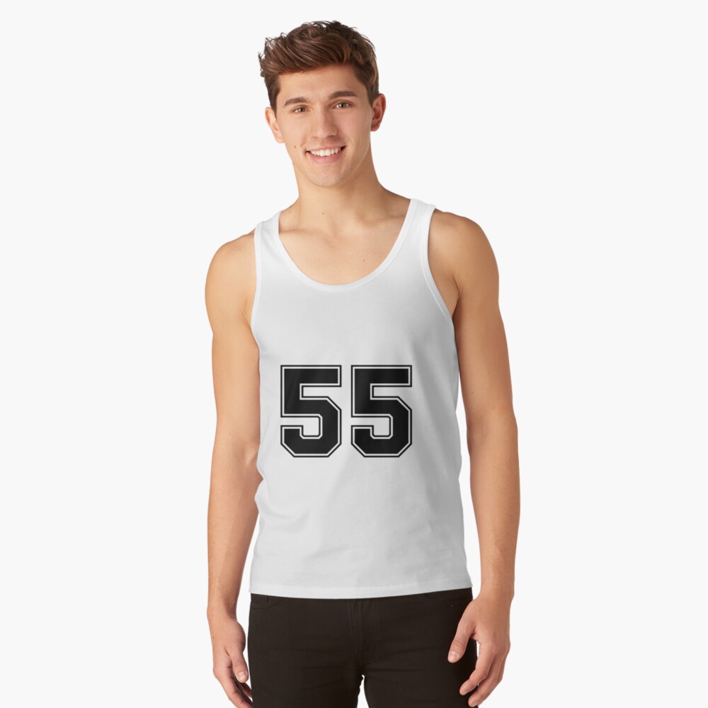 "55 American Football Classic Vintage Sport Jersey Number in black ...