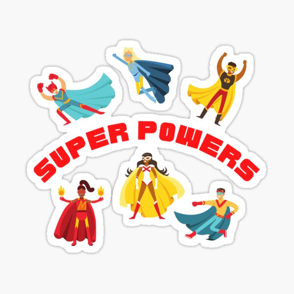 "Super Heroes Super Team Super Boys and Girls" Sticker by ...