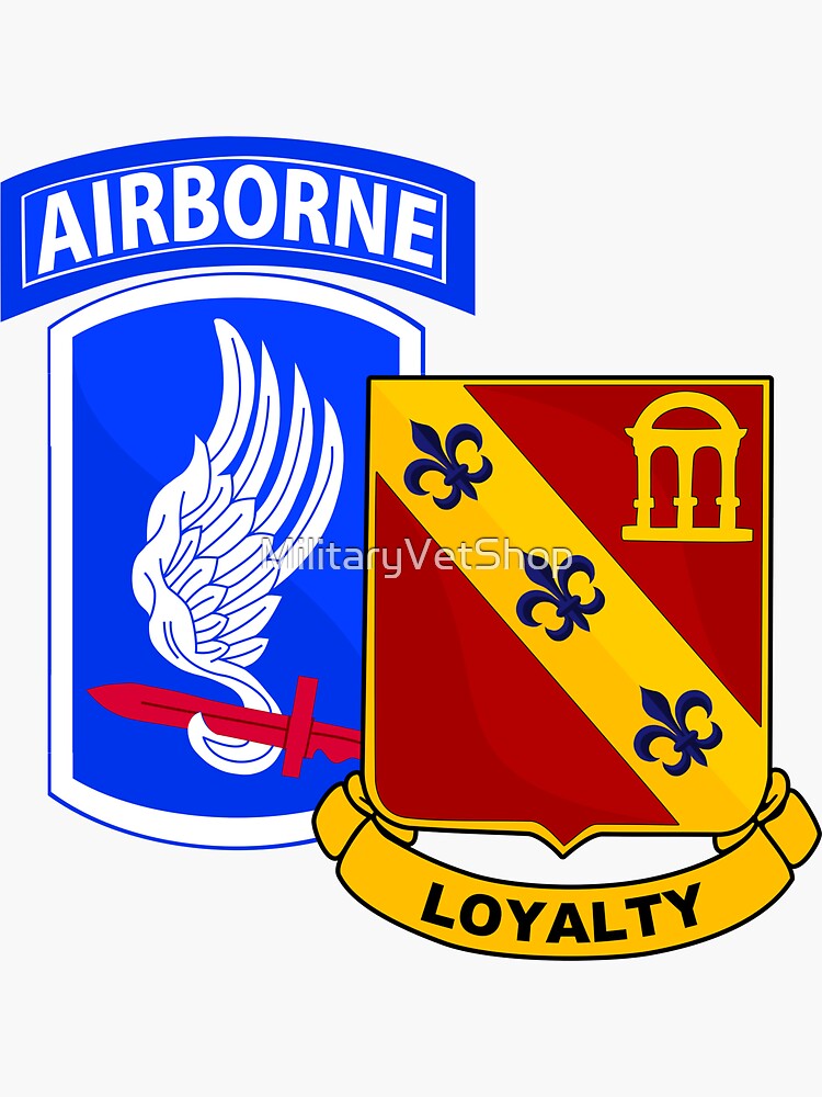 "173rd Airborne - 4-319th" Sticker for Sale by MilitaryVetShop | Redbubble