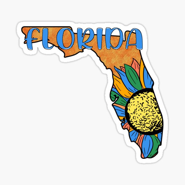 "Florida" Sticker by SuuZke | Redbubble