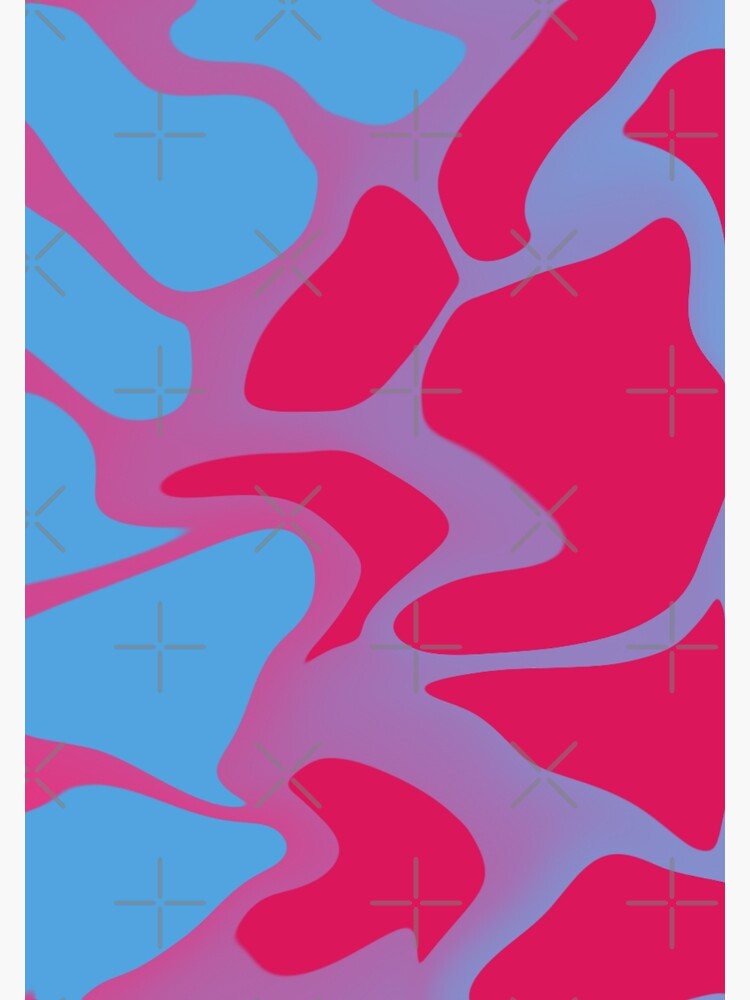 "Light Blue and Red Gradient - Decorative Gradient Design " Poster by ...