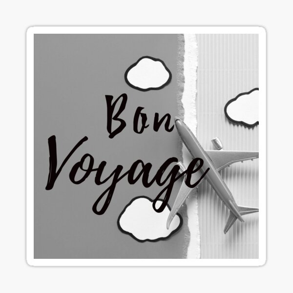 "Bon Voyage" Sticker for Sale by Voici | Redbubble