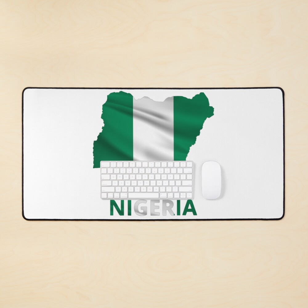 "Wavy Nigerian Flag inside Map of Nigeria " Canvas Print for Sale by ...