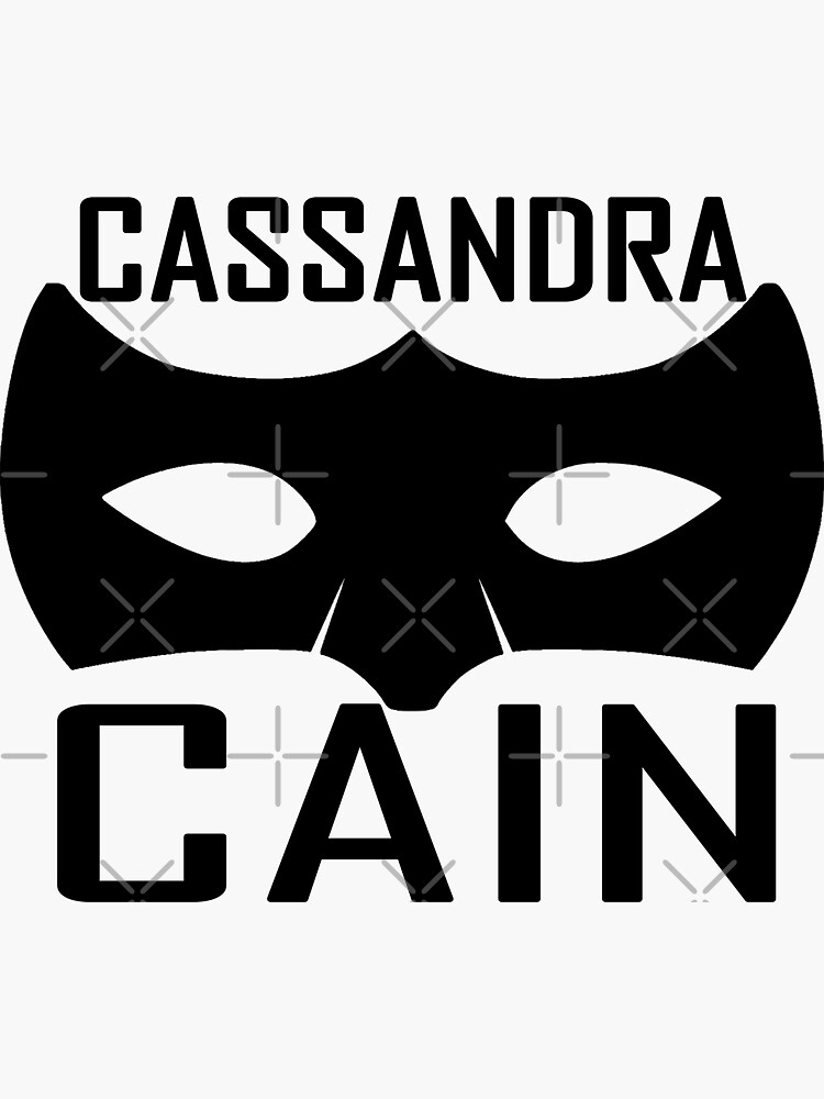 "New Cassandra Cain Essential Black T-Shirt" Sticker by LARA-RONALDO ...