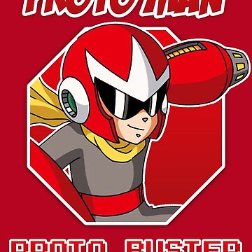"Mega Man - Proto Buster Proto Man" Sticker for Sale by Wild Animal ...