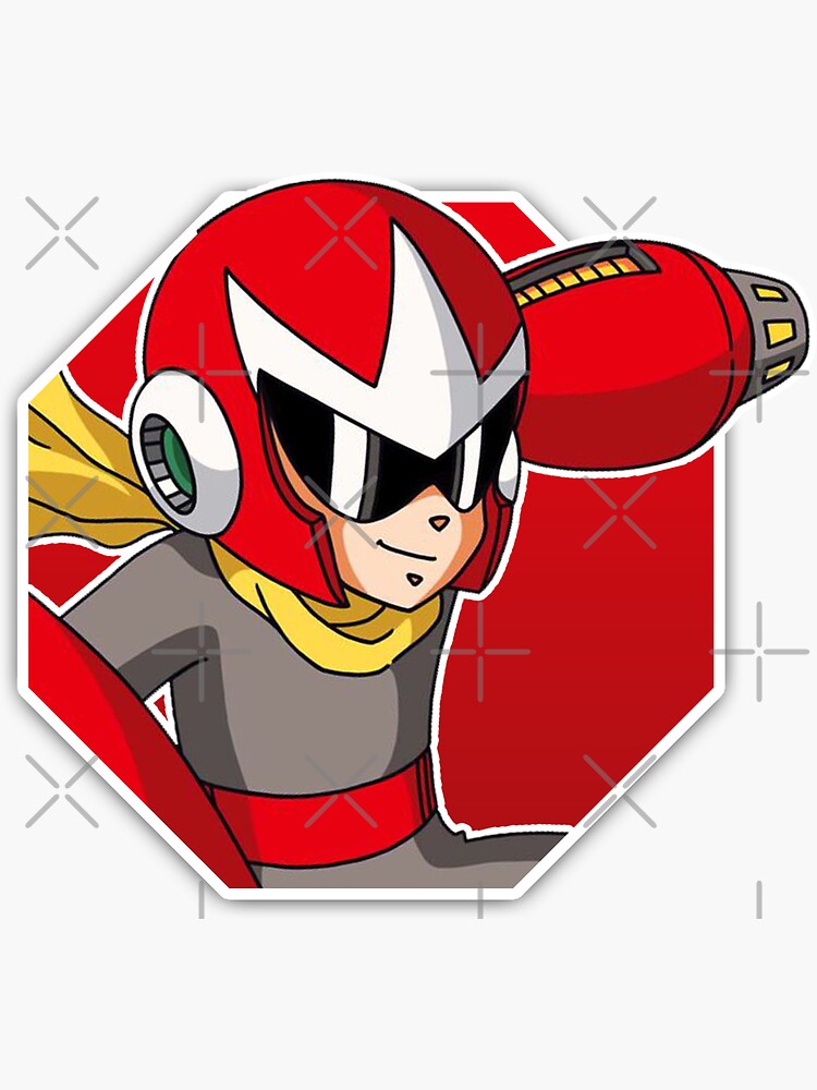 "Mega Man - Proto Buster Proto Man" Sticker for Sale by Wild Animal ...