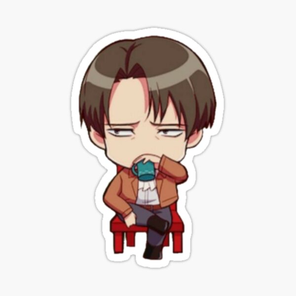 "Chibi levi" Sticker by THEDARKHOLE | Redbubble