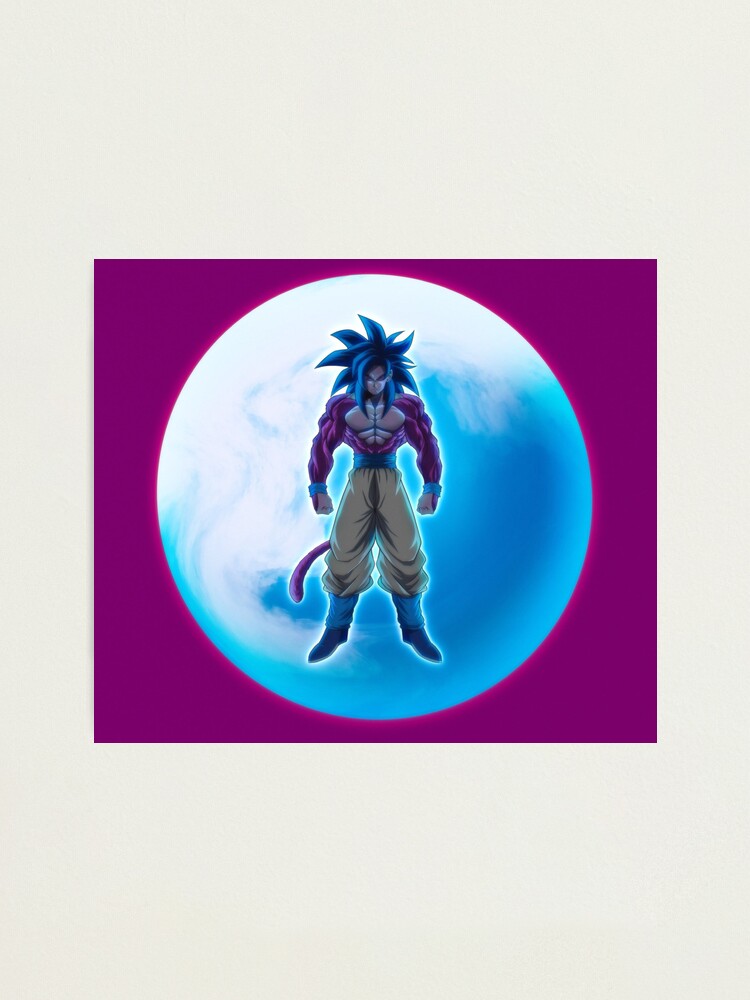 "Super Saiyan 4 Goku Moon Redraw Dragonball GT" Photographic Print for ...