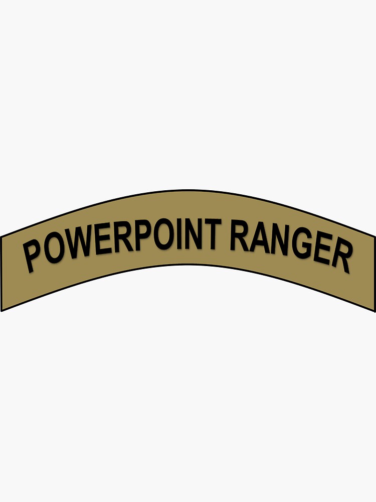 "OCP PowerPoint Ranger Tab" Sticker by BENSMITH34 | Redbubble