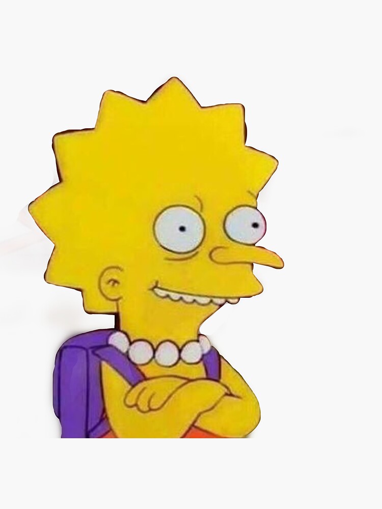 "simpsons meme" Sticker by candellys | Redbubble