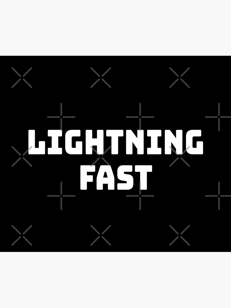 "Lightning Fast" Poster for Sale by Ahmed-Aiman | Redbubble