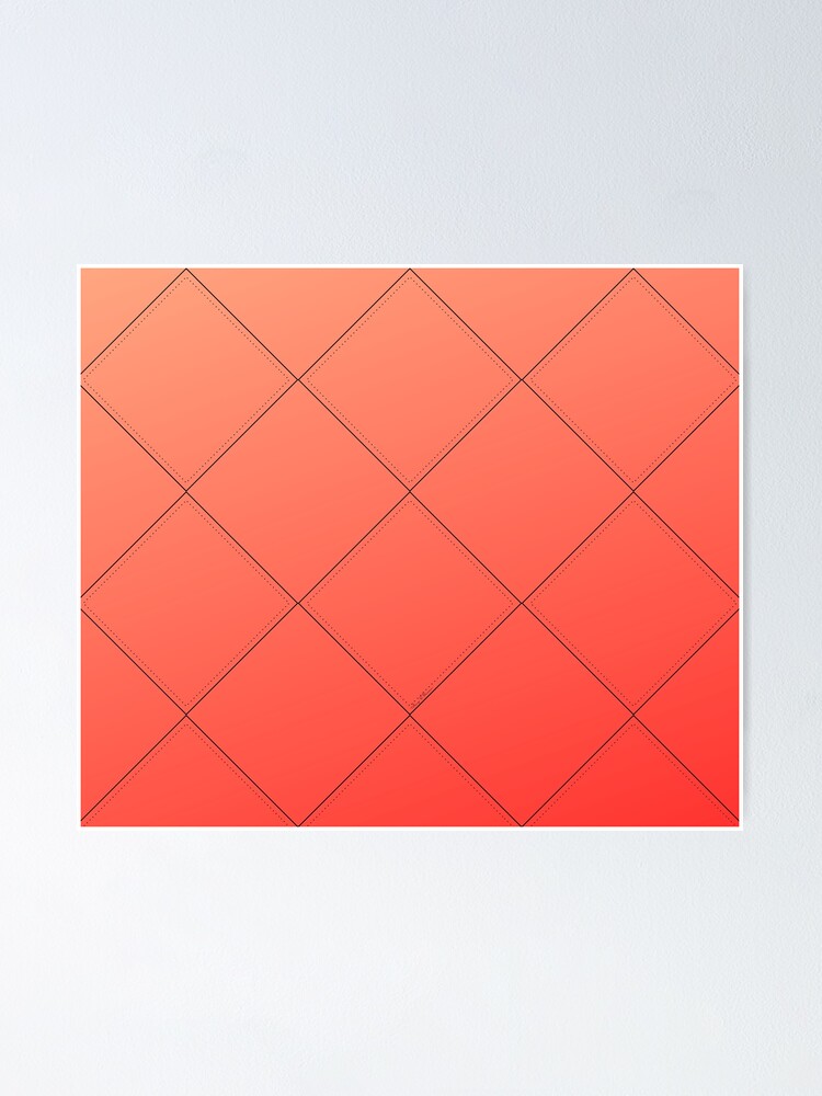 "Black Diamond Red Gradient 2022 - Redbubble" Poster for Sale by ...