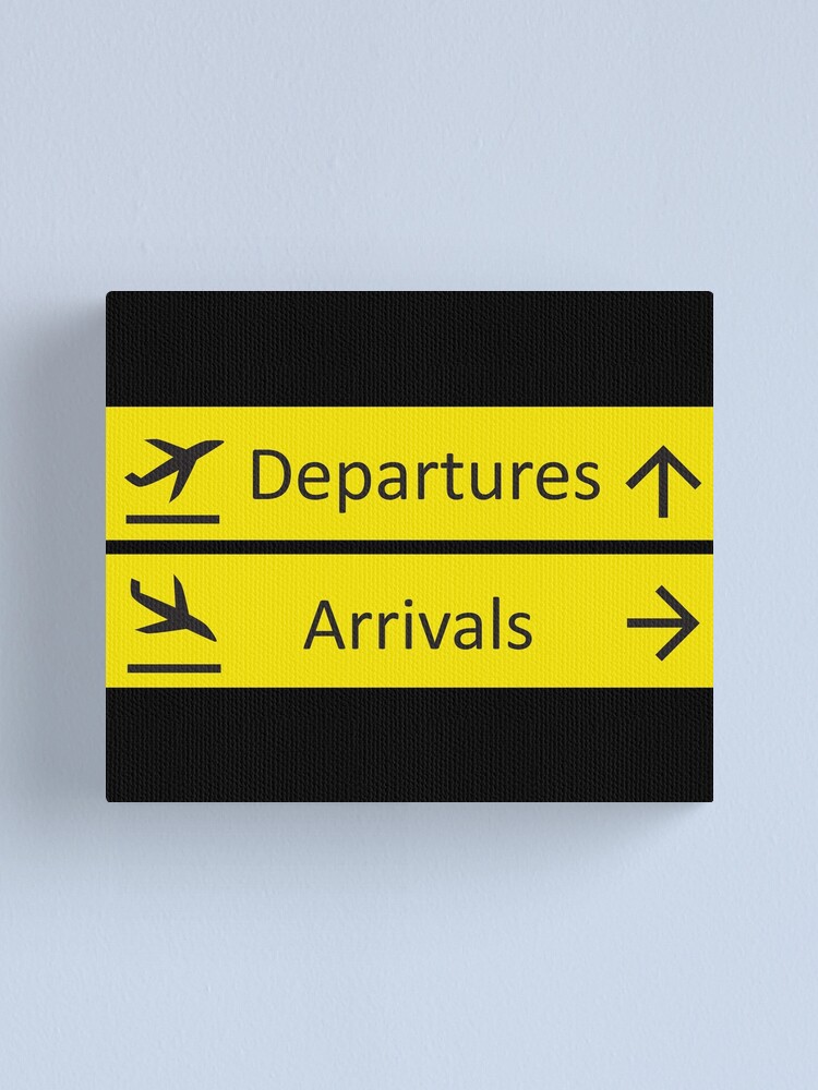 Airport Poster Airport Departure Airport Arrivals Airport Canvas ...