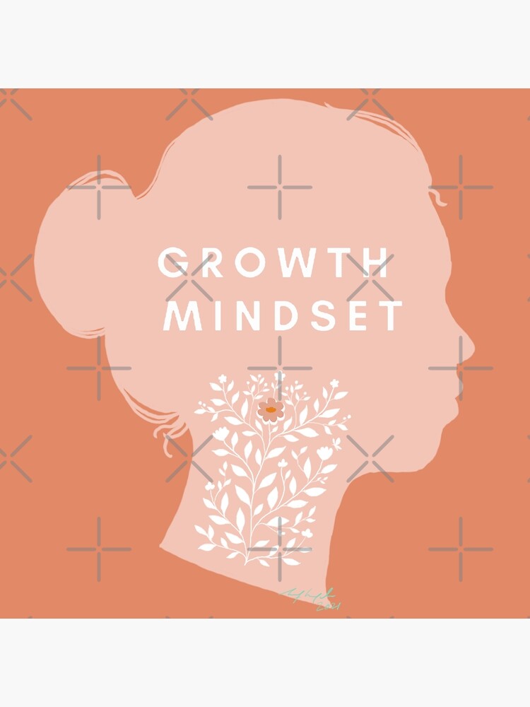 "Growth Mindset (Pink)" Poster for Sale by pencilpepper | Redbubble
