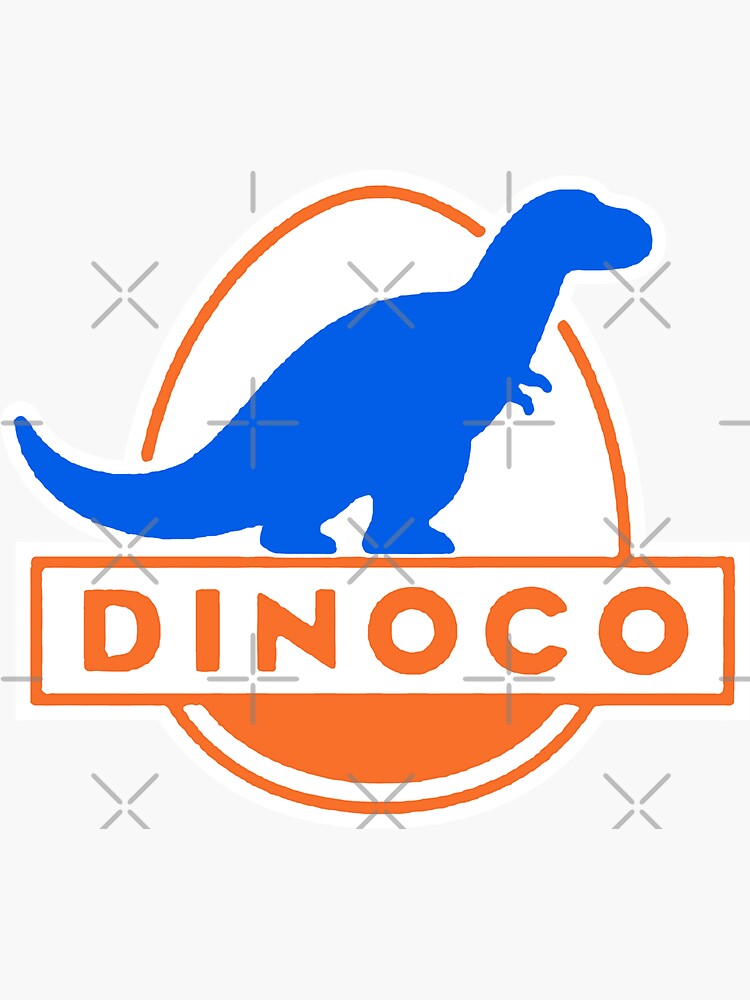 "Dinoco Logo - Classic Gas Station " Sticker for Sale by shaz3buzz2 ...