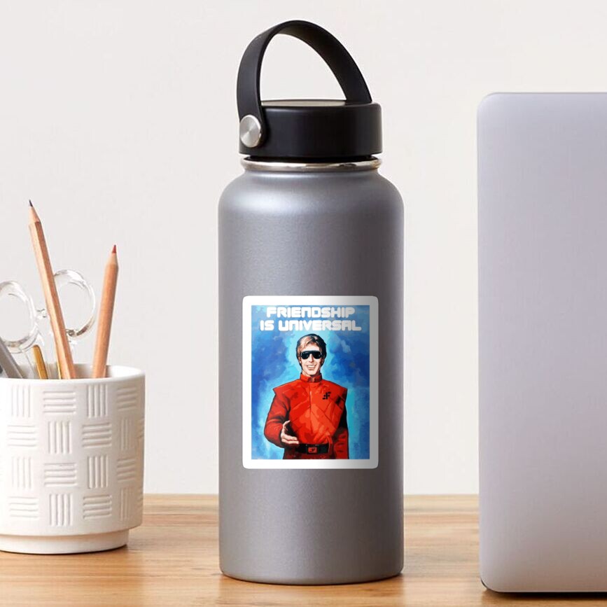 "V Visitor Alien Movie Film Poster Friendship is Universal" Sticker by ...