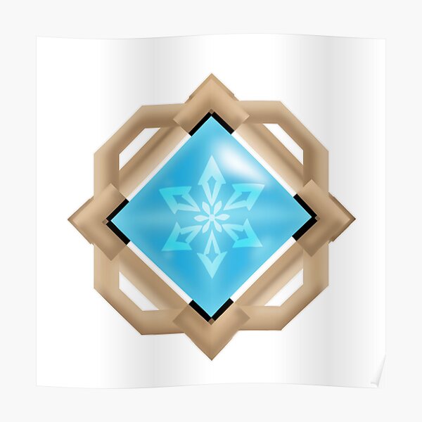 "Liyue Cryo Vision" Poster by HaarlenDraws | Redbubble