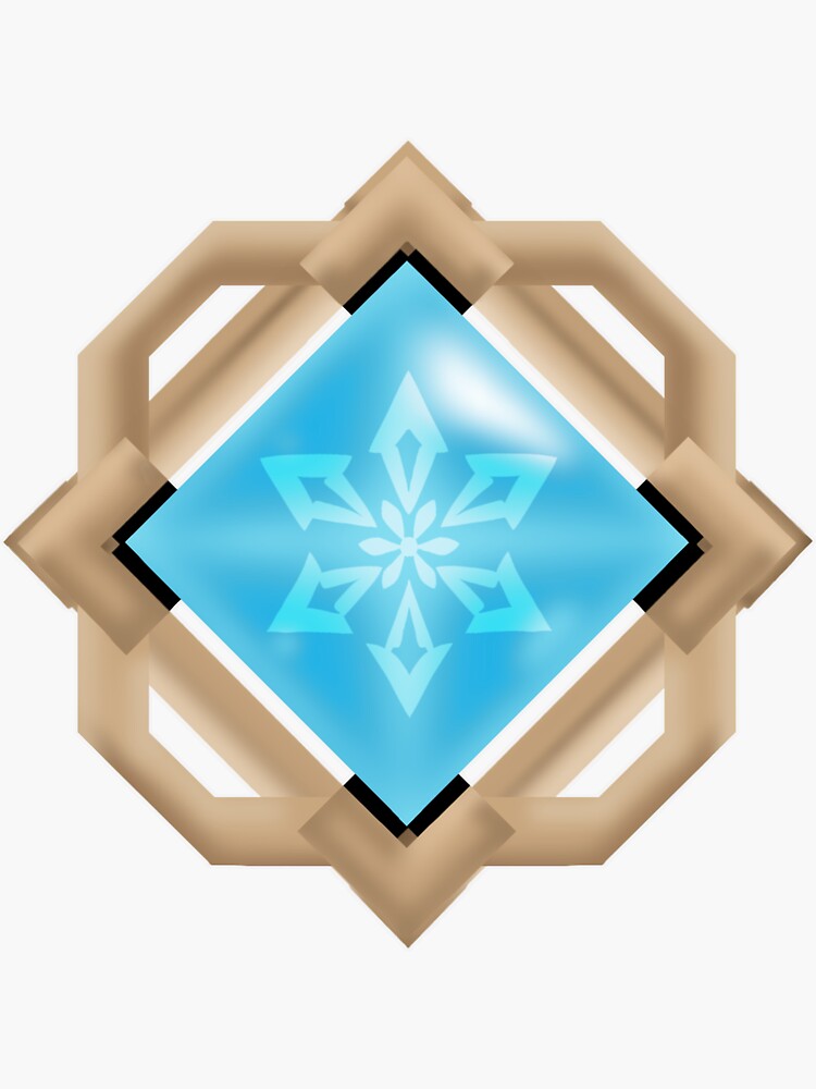 "Liyue Cryo Vision" Sticker by HaarlenDraws | Redbubble