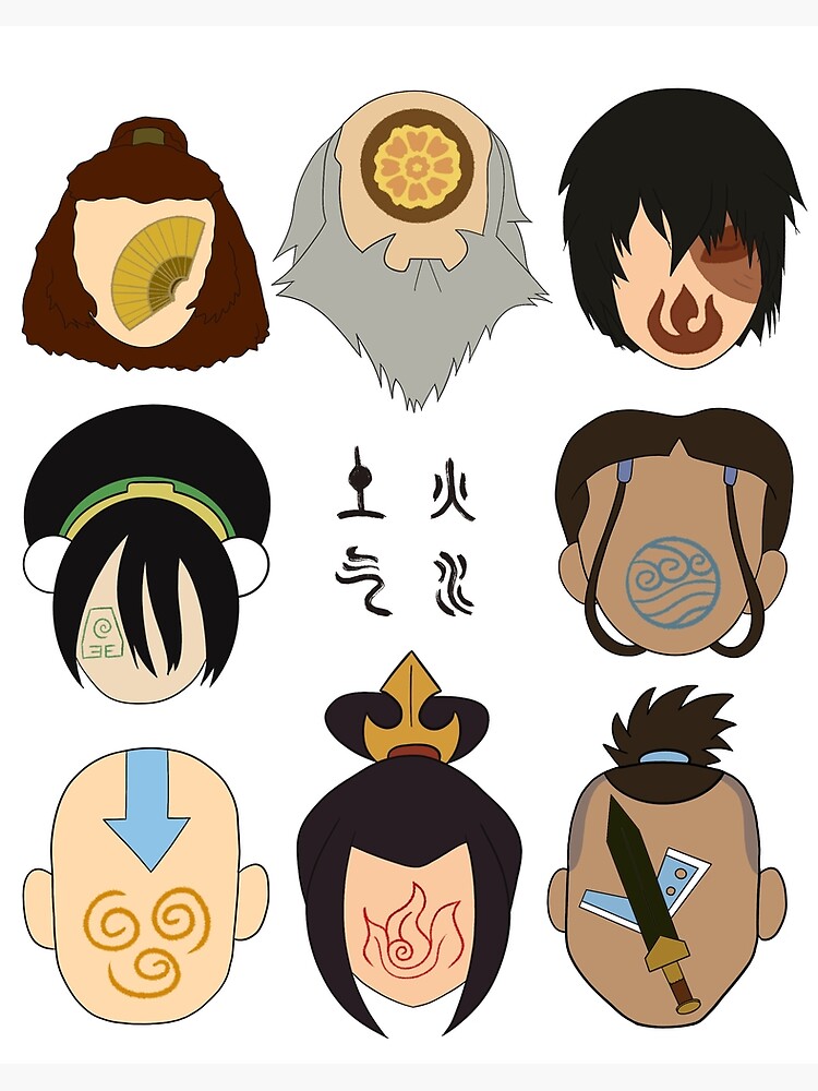"Avatar Symbols" Poster for Sale by leericart | Redbubble