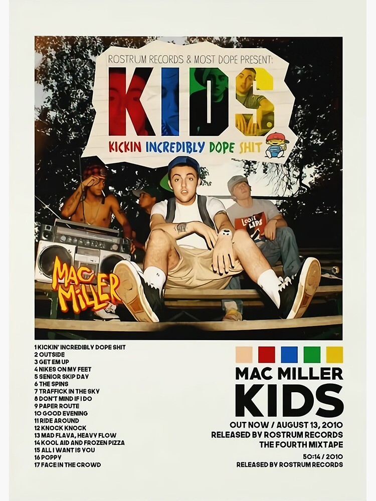 Mac KIDS Album Cover Poster Premium Matte Vertical Poster Designed ...