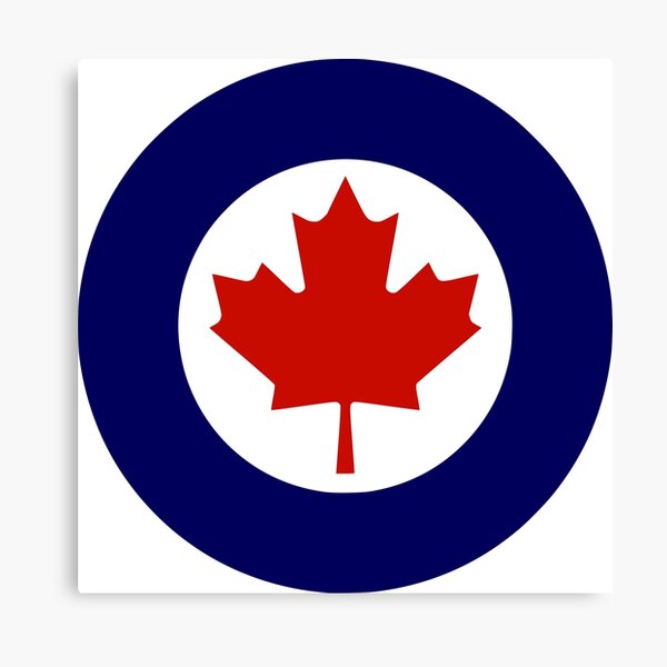 "RCAF Roundel Current" Canvas Print for Sale by SpitfireLew | Redbubble
