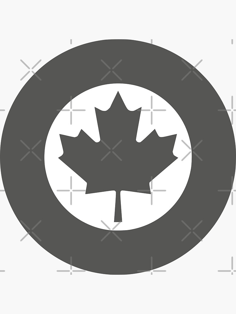"RCAF Roundel Low Vis" Sticker by SpitfireLew | Redbubble
