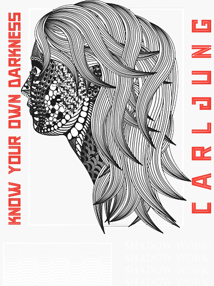 "Carl Jung Shadow Work Quote " Sticker by Cnrrunm | Redbubble