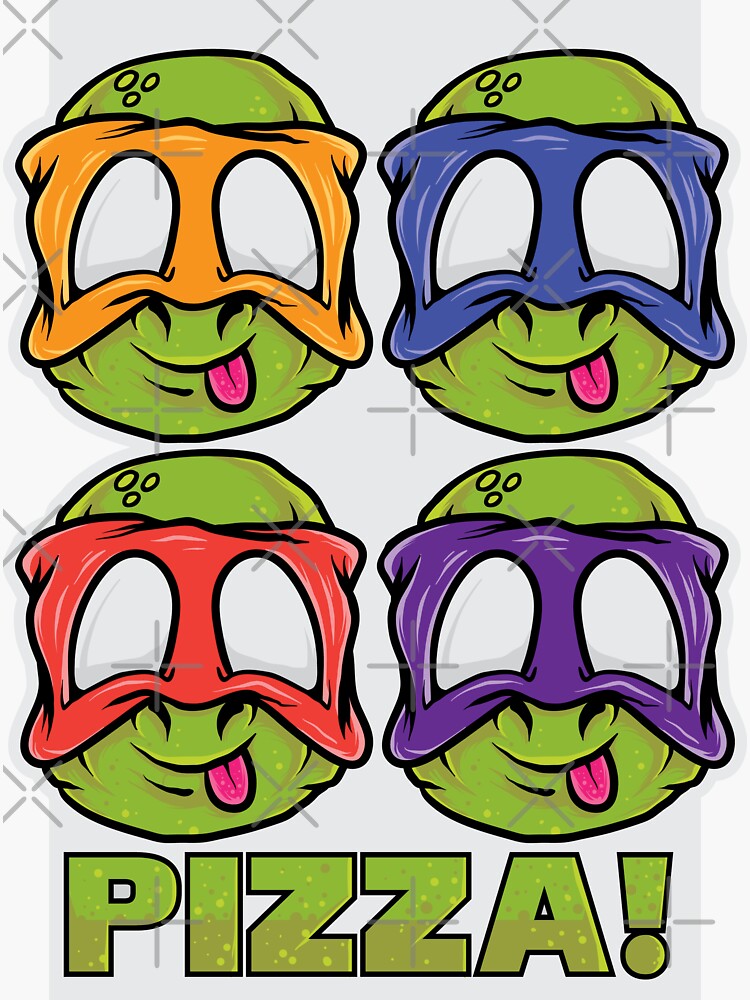 "TMNT Pizza #1" Sticker by LegionArtWork | Redbubble