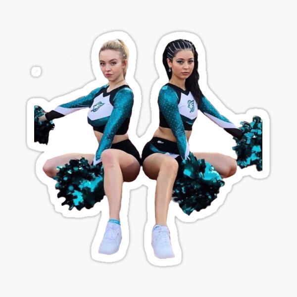 "Maddy and Cassie cheerleader " Sticker by Justkylie | Redbubble