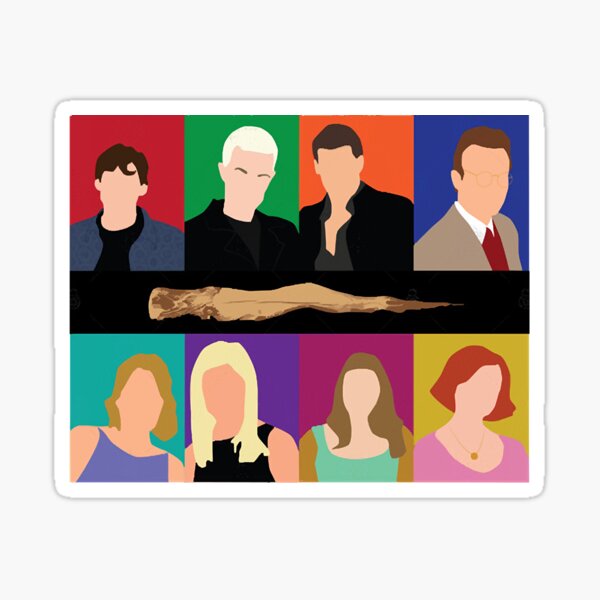 "Buffy the Vampire Slayer " Sticker for Sale by Cnrrunm | Redbubble